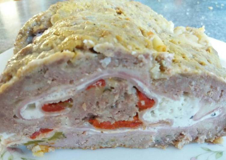 Rollo De Carne Picada Relleno De Jamón Y Queso Receta De Marga Cookpad