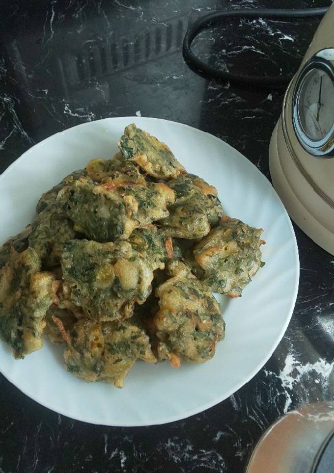 Resipi Cucur sayur dgn Pucuk Rumput Israel, Pucuk Mulberry, tomato ...