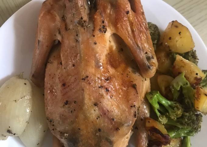 Resep Western style Kampong Roasted Chicken oleh Boenhwie - Cookpad