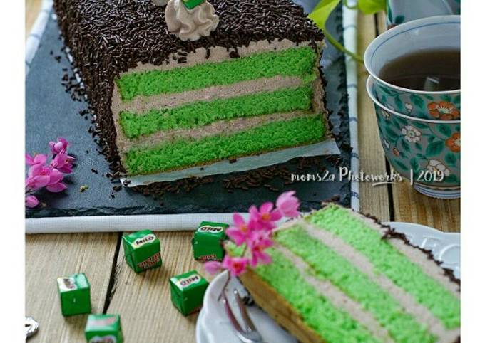 Resep Ice Milo Cake oleh moms2a - Cookpad