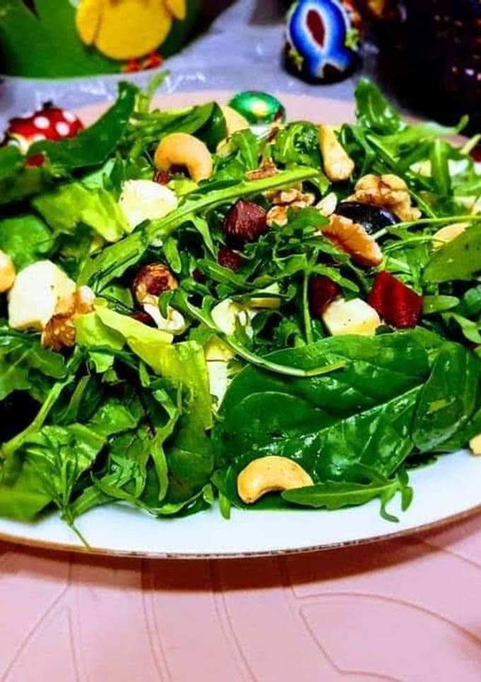 Salată de rucola, baby spanac și sfeclă roșie😋, rețetă de Anca Bognar ...