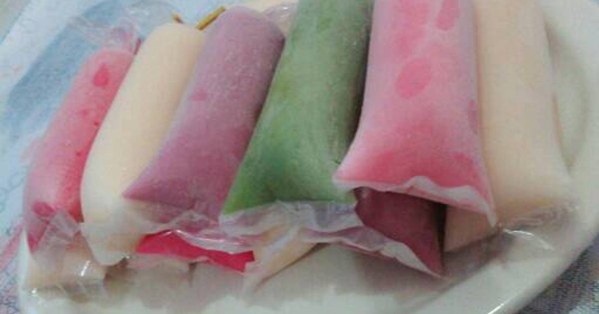 Resep Es yogurt warna warni oleh velin - Cookpad