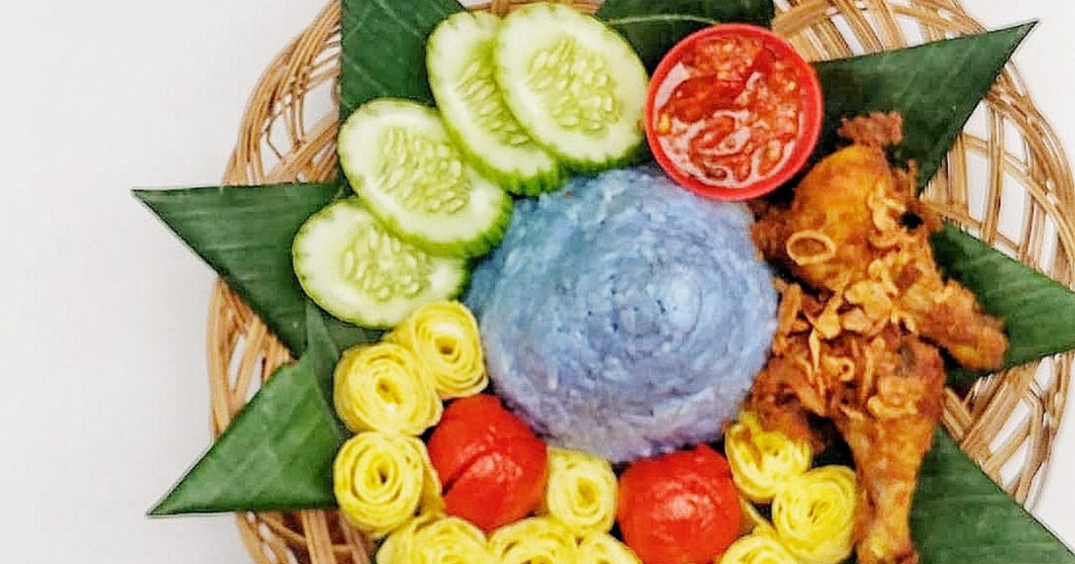 Resep (143) Nasi Uduk Bunga Telang oleh Kiarra Cookies n Cakes - Cookpad