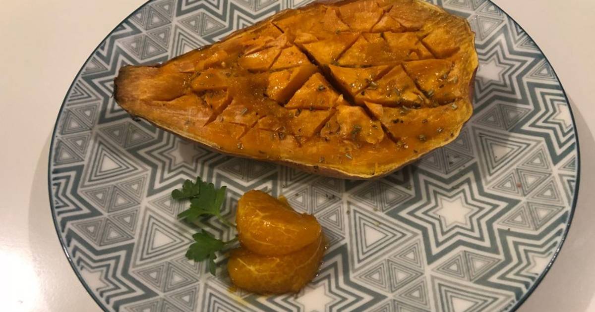Batata asada con mandarinas a la miel🍯 Receta de Aida Cocina- Cookpad