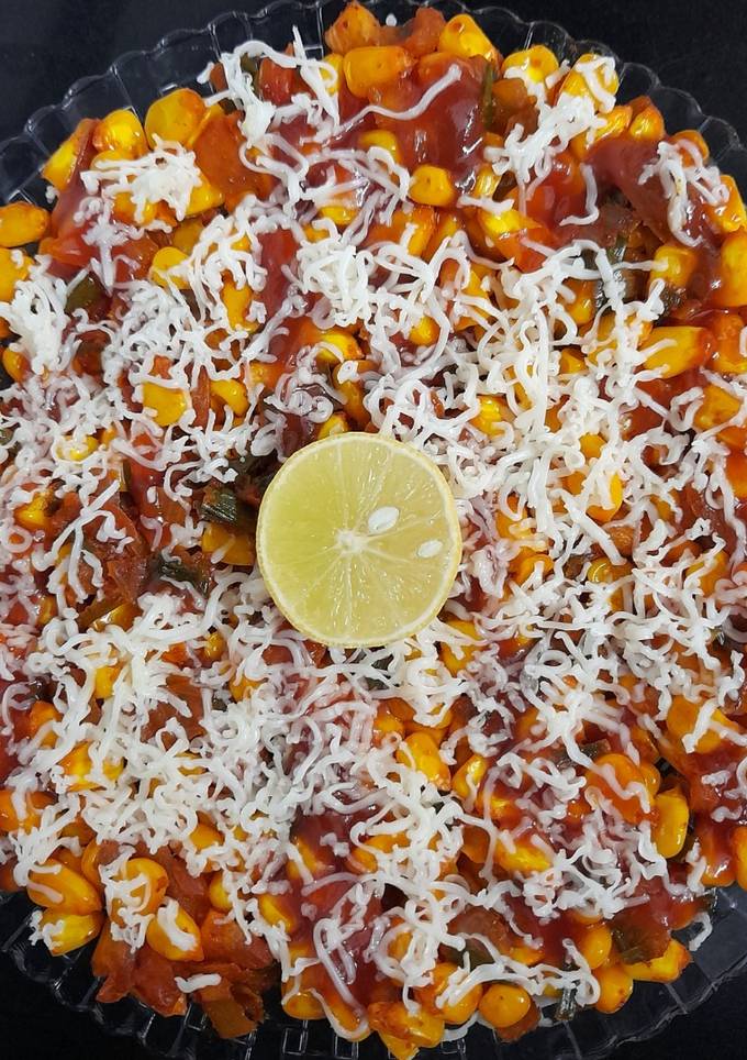 Sweet Corn Chat Recipe by Guruji Kitchen - Cookpad