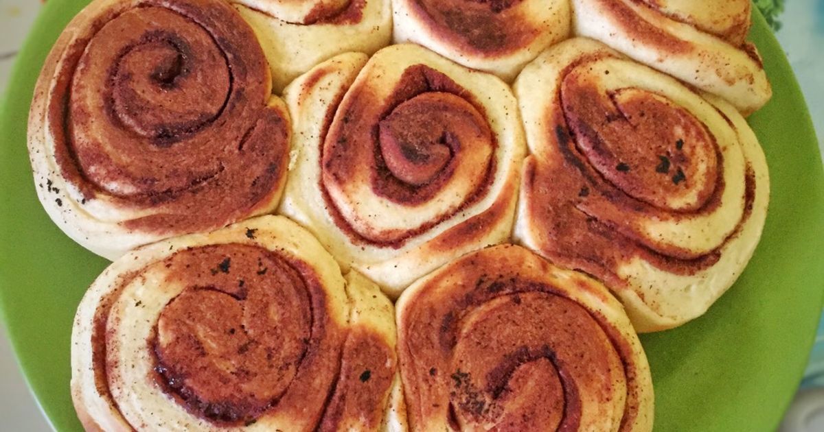 Resep Cinnamons Roll Teflon,No Kalis,No High Protein Flour oleh Astria ...