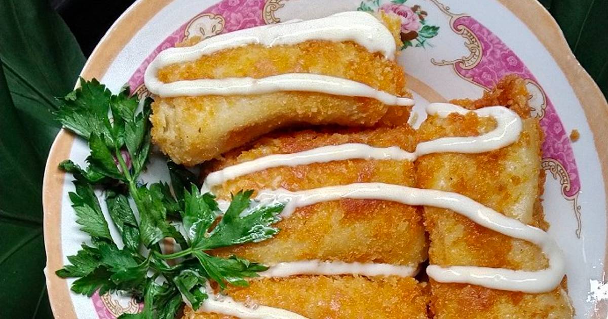 Resep Risoles Ragout Ayam / Risoles Ayam keju / saus mayoneis oleh ...