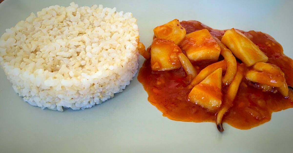 Sepia en salsa de tomate Receta de CocinarParaCuatro- Cookpad