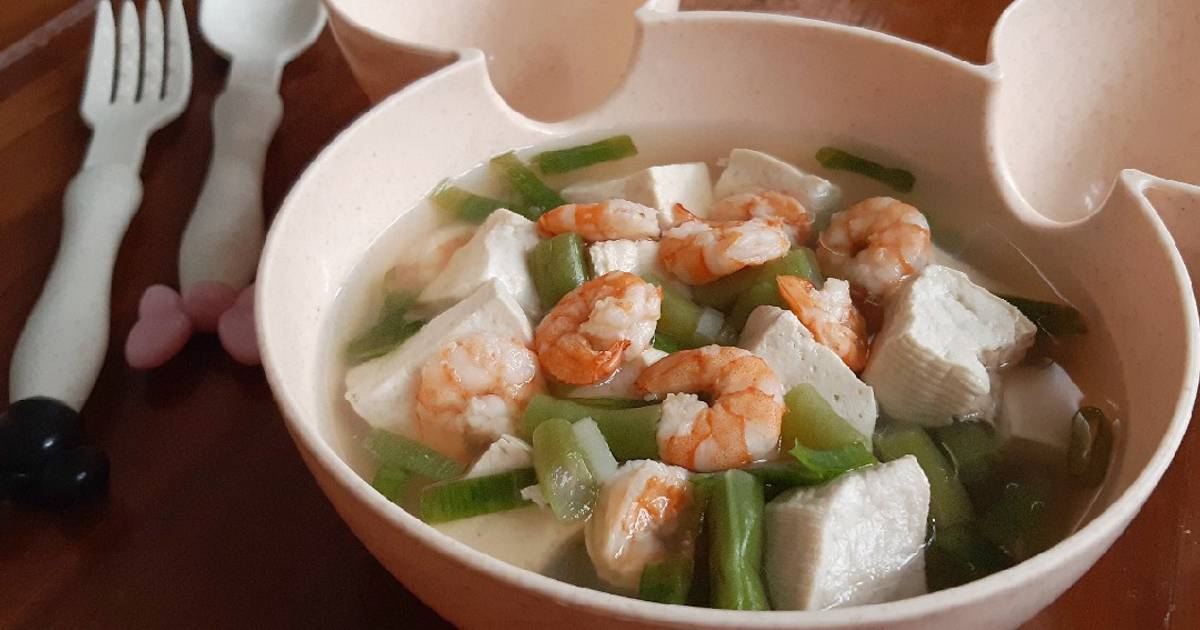 Resep Sup Tahu Udang oleh Sabiya's Cook Book - Cookpad