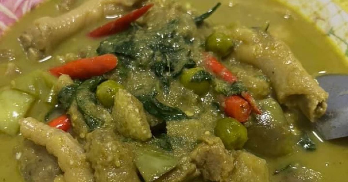 Green Curry With Chicken Feet Recipe by Apit😋😋😋 - Cookpad