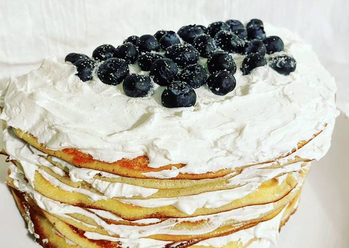 Pastel de crepas keto Receta de Eddy Rocha- Cookpad