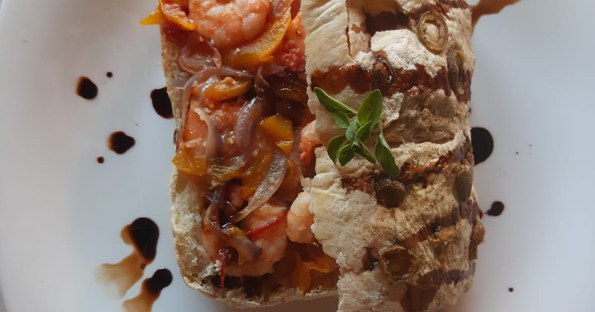 Pan Ciabatta Relleno De Camarón Receta de Miguel Antonio Barranco ...