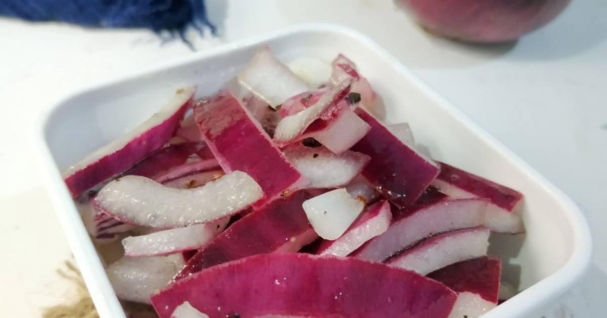 Resep Red Onion Marinated Pickles oleh Tri Yunianti - Cookpad