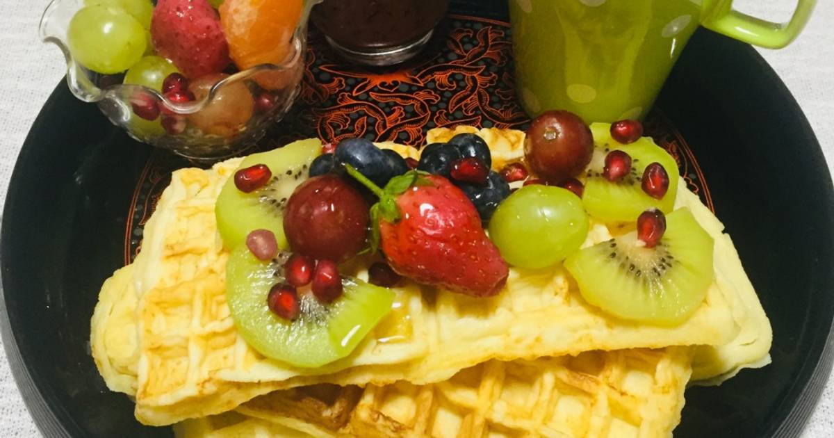 Waffles salados - 65 recetas caseras- Cookpad