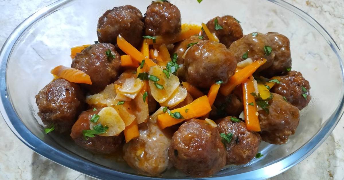 Resep Bola-bola daging asam manis oleh Sichika - Cookpad