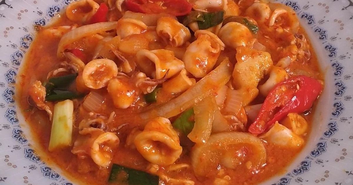 Resep cumi saos padang saori rumahan enak dan mudah - Cookpad