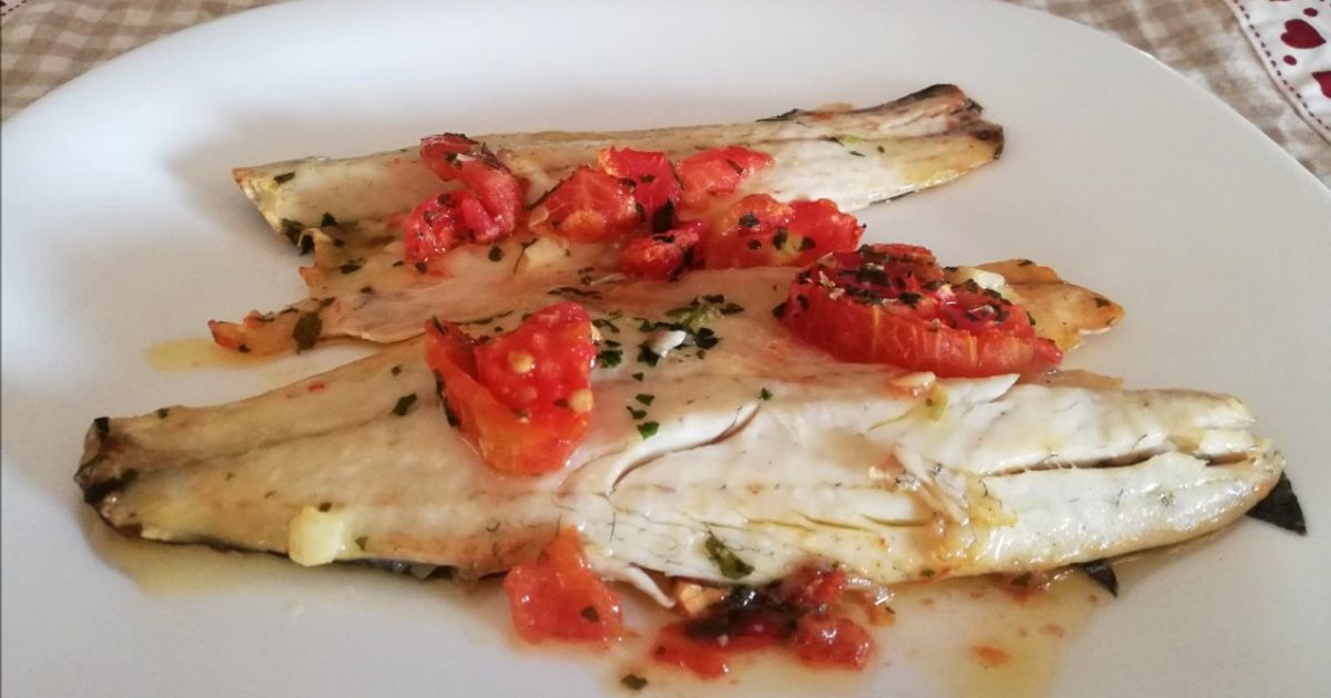 Ricetta Filetti Di Branzino Con Pomodorini Freschi Al Forno di Fabio ...