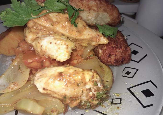 Strogonoff de pollo Receta de Natalia Abiuso Vidal- Cookpad