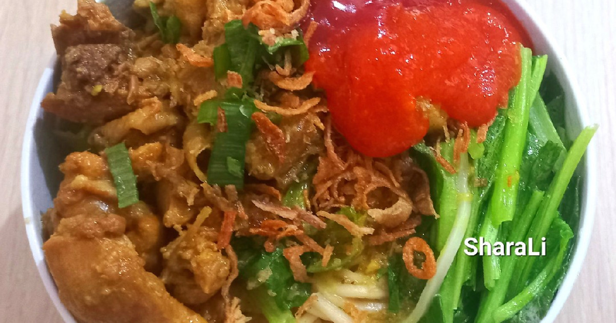 Resep 39. Mie Ayam Gaban oleh Shara Lina - Cookpad