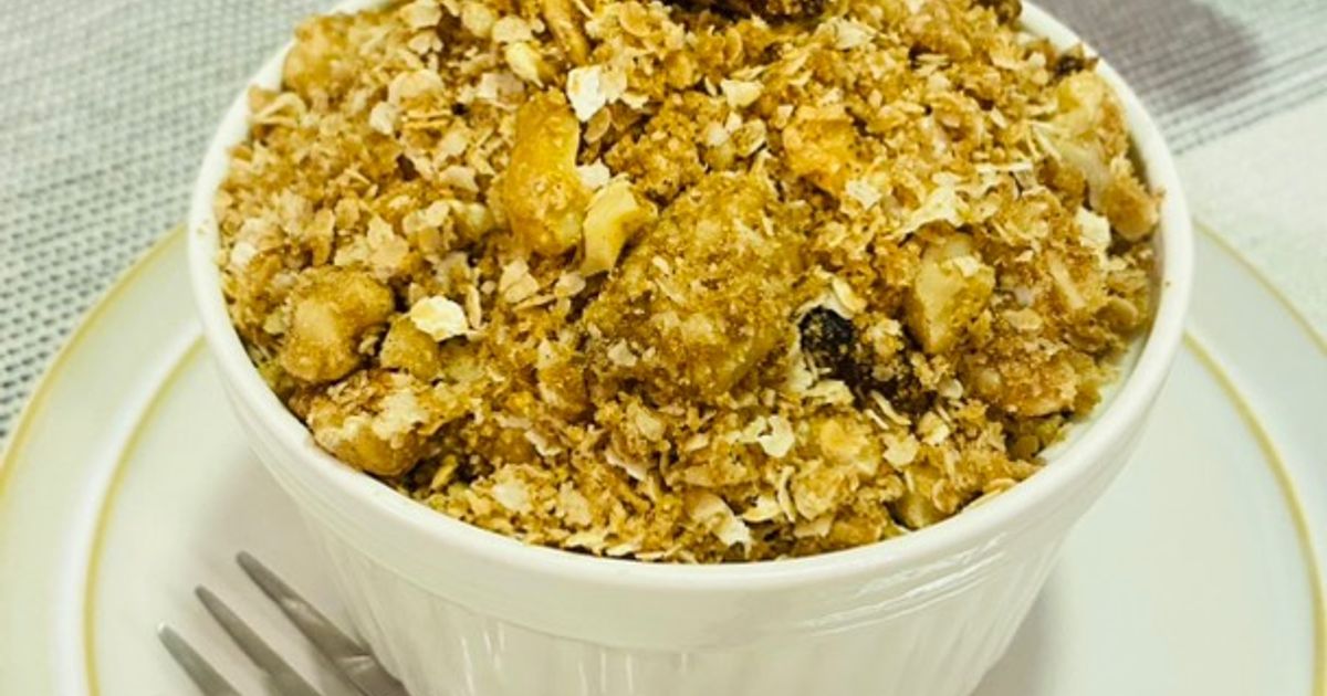Microwave Apple Crumble With Crunchy Streusel (Gluten Free & Vegan ...