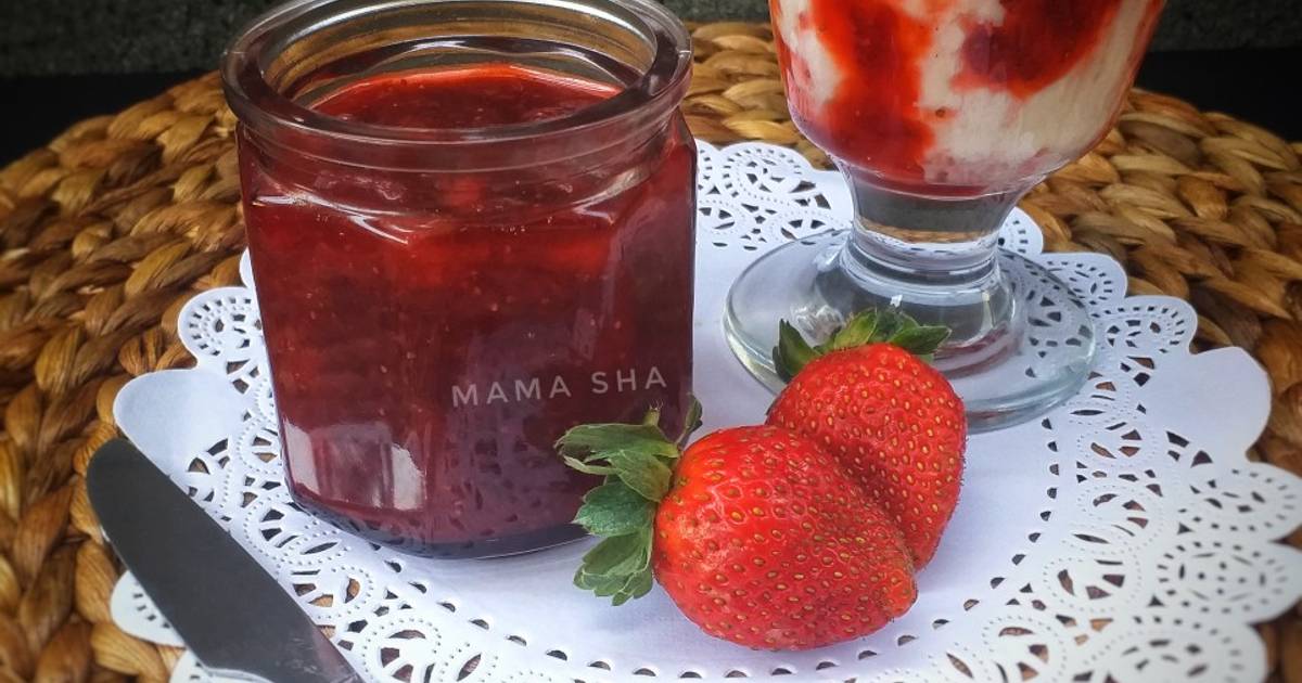 Resep Selai strawberry homemade oleh Mama Sha - Cookpad