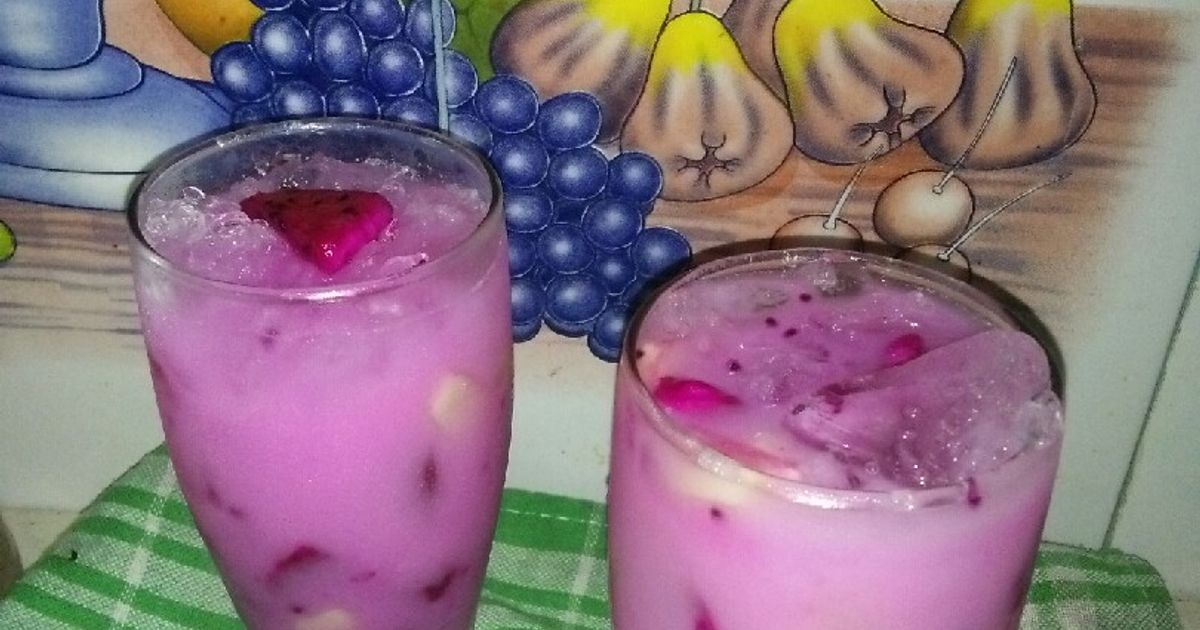 Resep Es Buah Naga Melon oleh Siti Fajar Wulandari - Cookpad