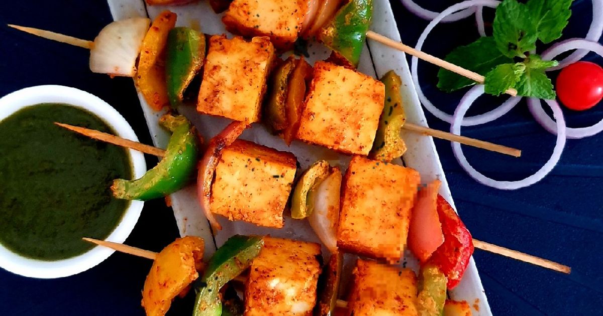 Paneer Tikka.. #Summerchallenge1 Recipe by Vaidehicooks - Cookpad