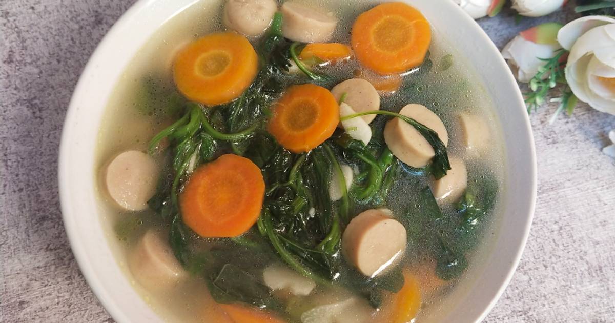 25 resep sup bayam sosis enak dan mudah - Cookpad
