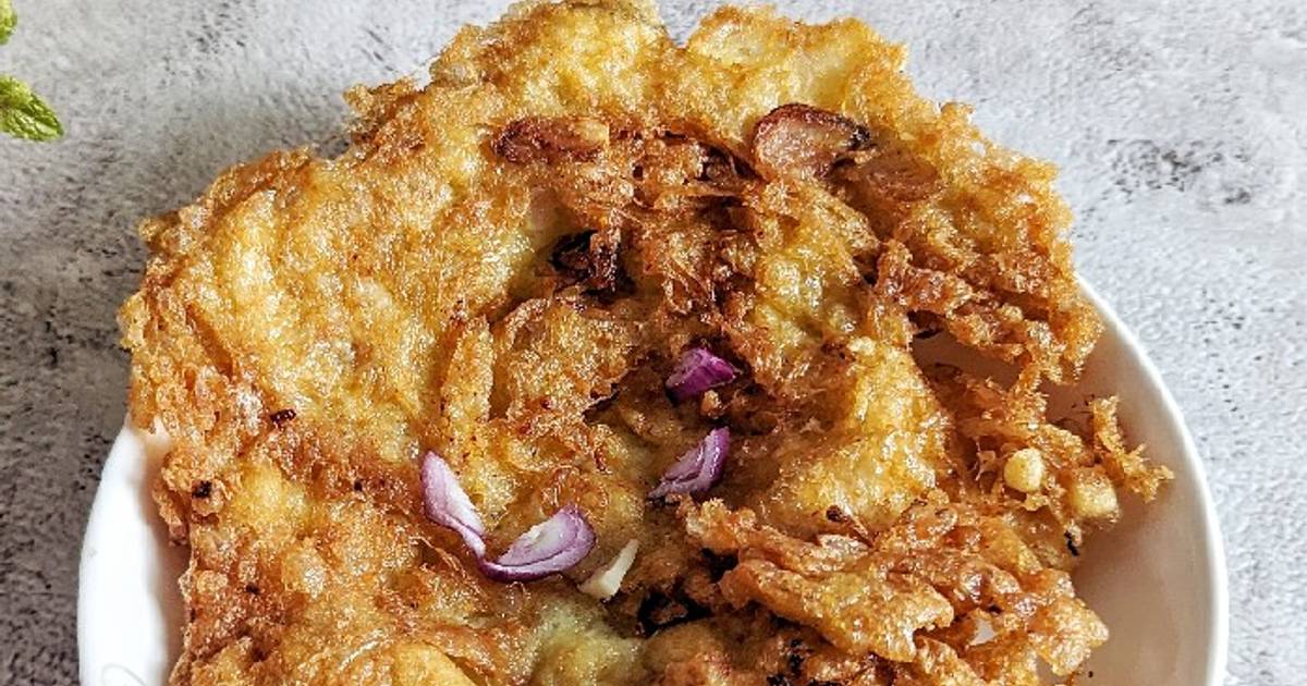Resep Telur Dadar Crispy Nagih oleh Riya Malikha - Cookpad