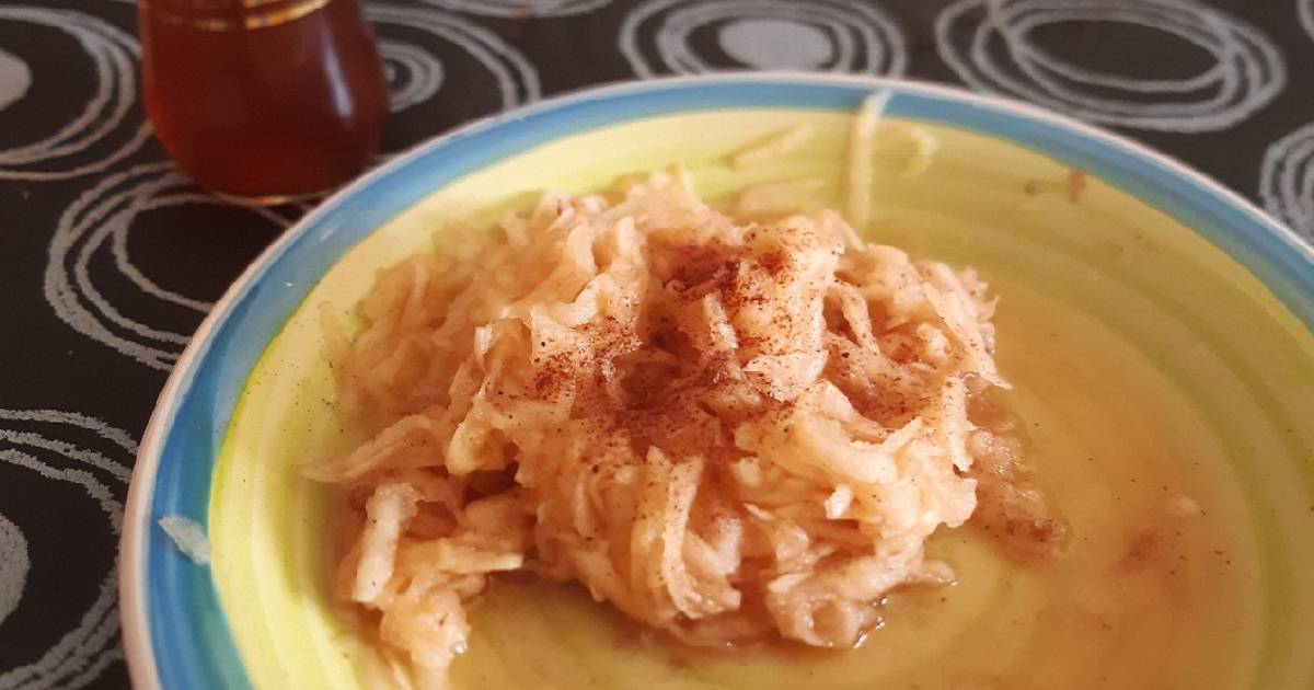 Manzana rallada Receta de Osvaldo- Cookpad