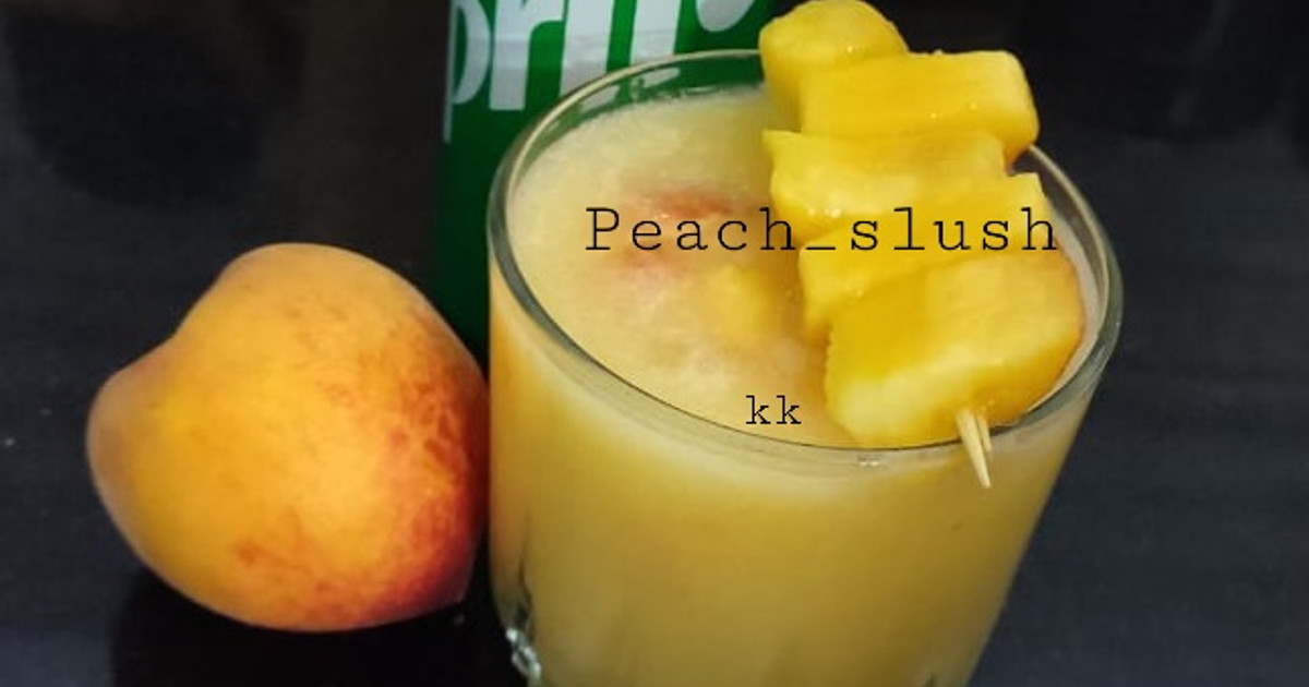 Peach Slush Recipe by KK - Cookpad