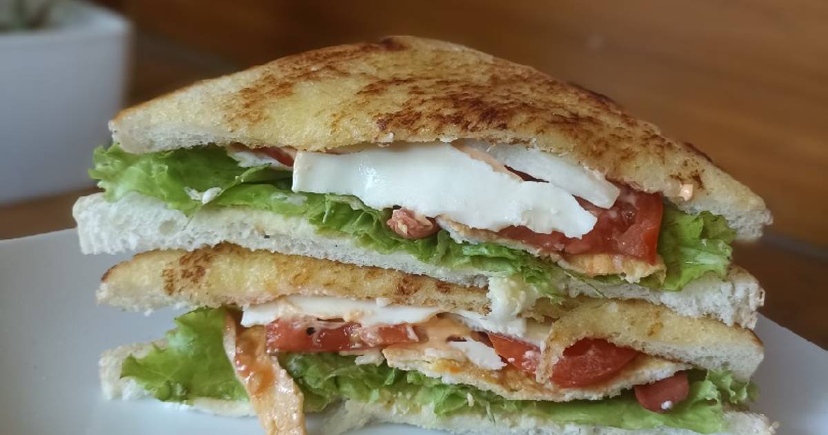 Resep Sandwich sarapan simple oleh Ma'ellra - Cookpad