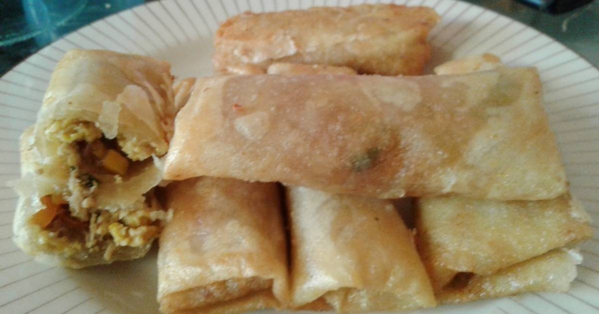 Resep Lumpia goreng Isi Ayam Sayuran oleh Dwi puspa - Cookpad