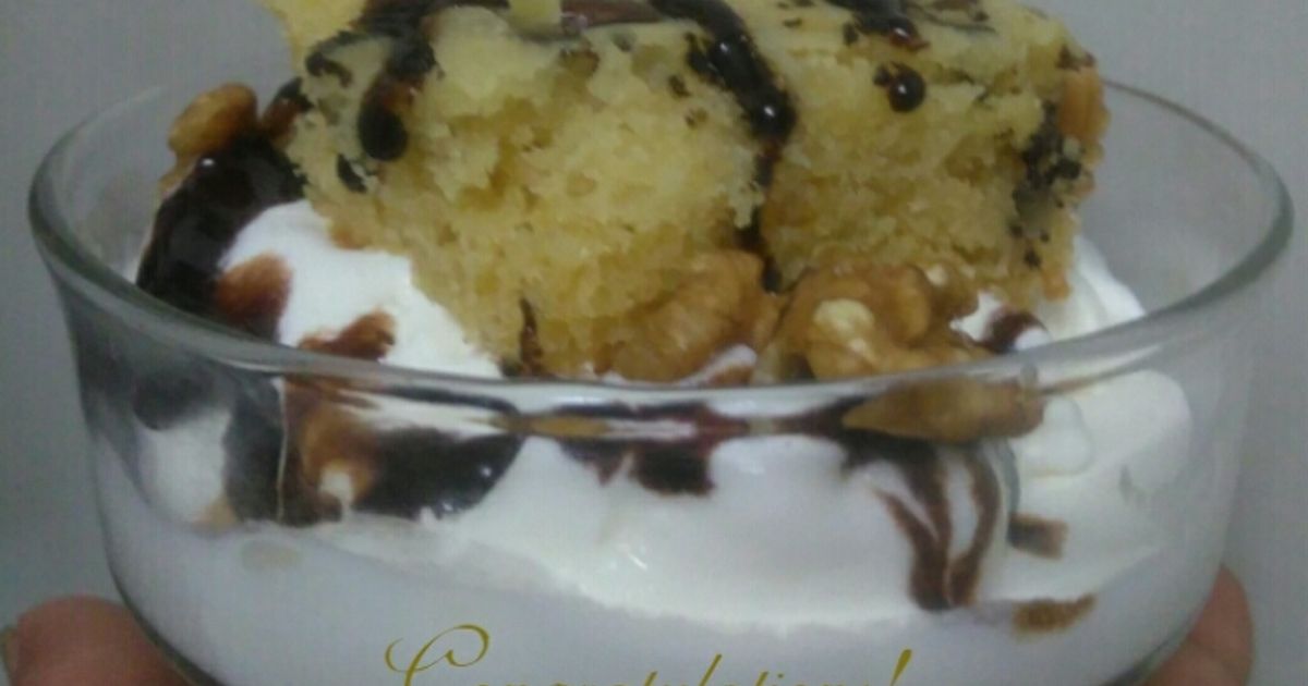 Vanilla Ice Cream With Walnut Mawa Cake Recipe by Jasmin Motta _ # ...