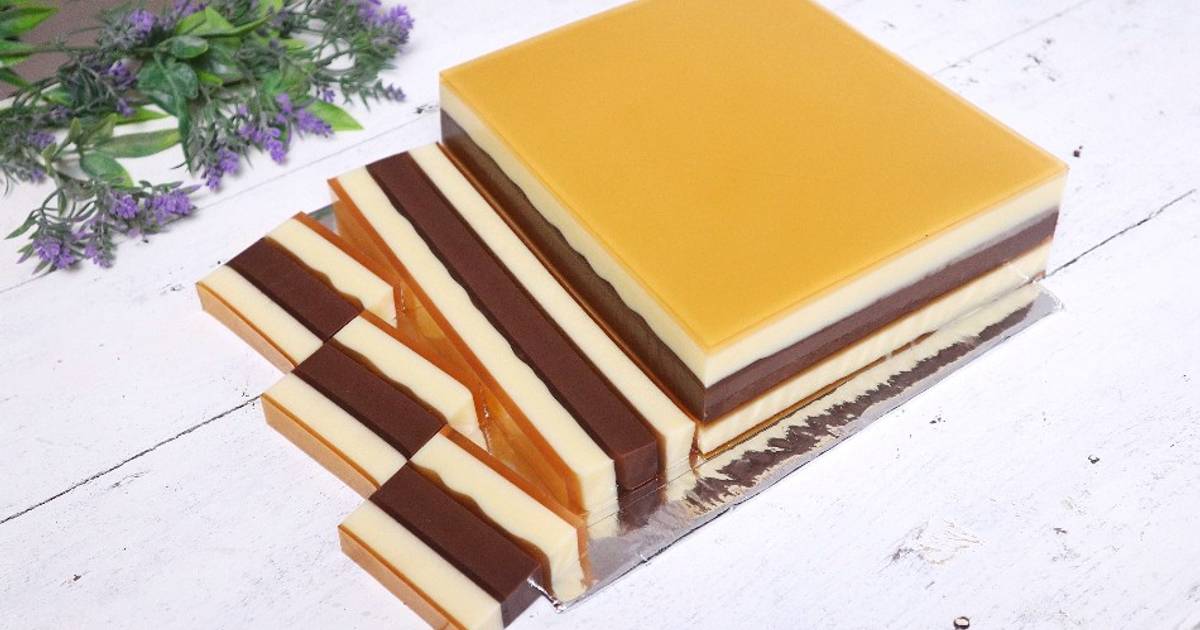 Resep PUDING LAPIS SURABAYA | Puding Spiku Anti Gagal oleh Suka Suka RB ...