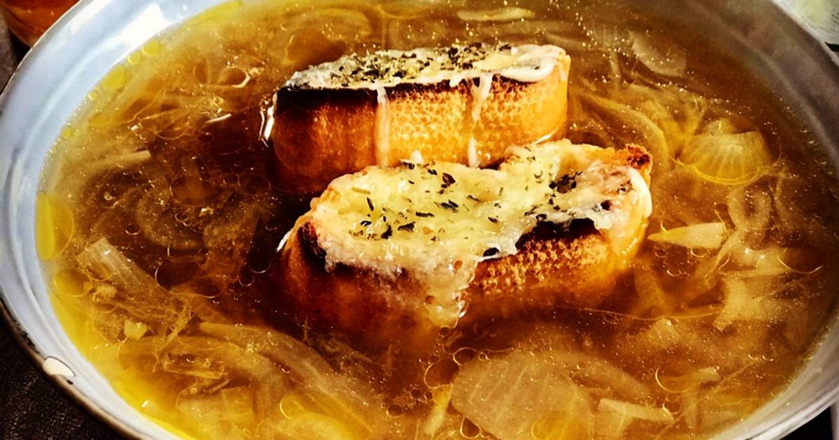 Sopa de cebolla a la francesa - 20 recetas caseras- Cookpad
