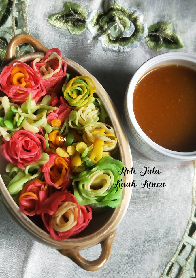 Resep Roti Jala Kuah Kinca oleh mama_keizeeqyu - Cookpad