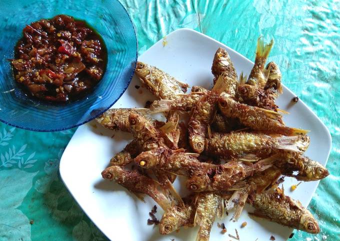 Resep Wader goreng dan sambal bawang oleh Saluna Mahira - Cookpad