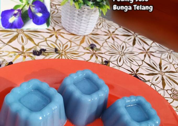 Resep Puding Susu Bunga Telang oleh Dewi IW - Cookpad