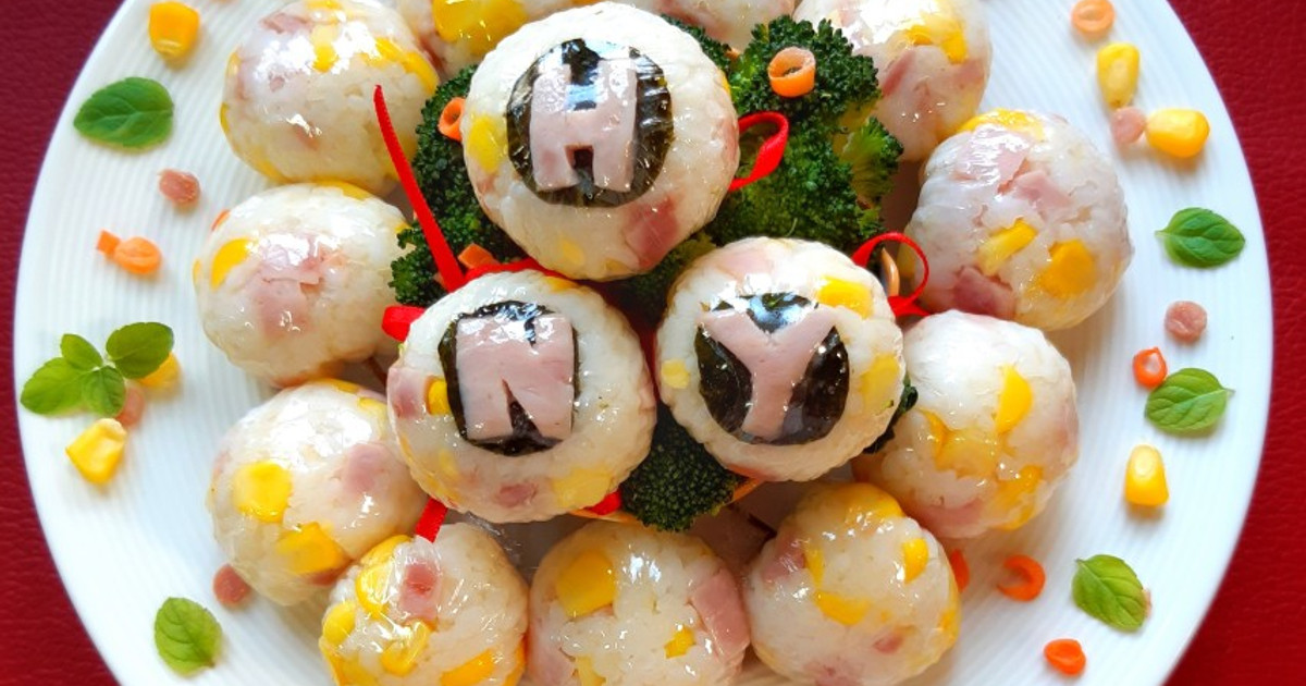 สูตร Party Rice Ball #ปาร์ตี้ของว่าง โดย จินนี่ (Jinny) - Cookpad