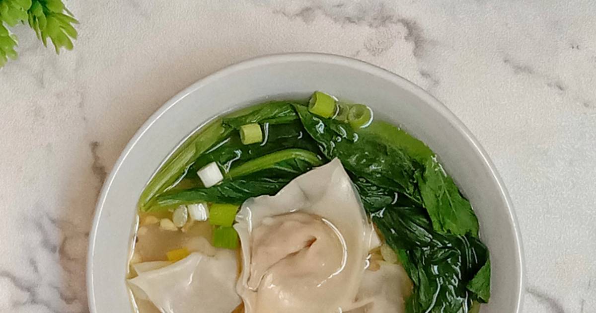 Resep Wonton Soup / Pangsit Kuah oleh Adelia Firdaus - Cookpad