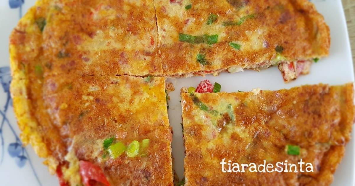 Resep Telor Dadar Kornet oleh Tiara Desinta - Cookpad