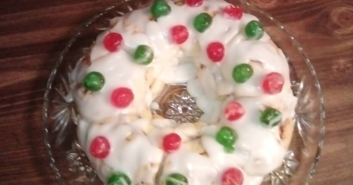 My edible Christmas wreath Recipe by Macintosh - Cookpad