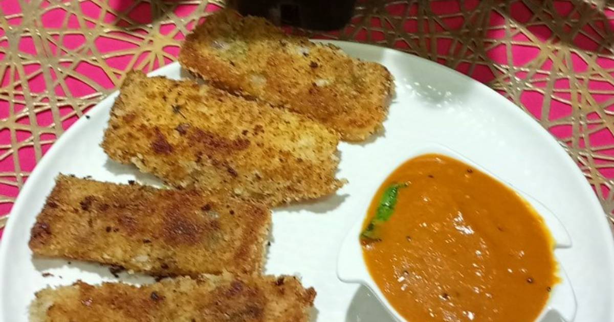 Crispy Bread Bar Recipe by Rita Talukdar Adak - Cookpad