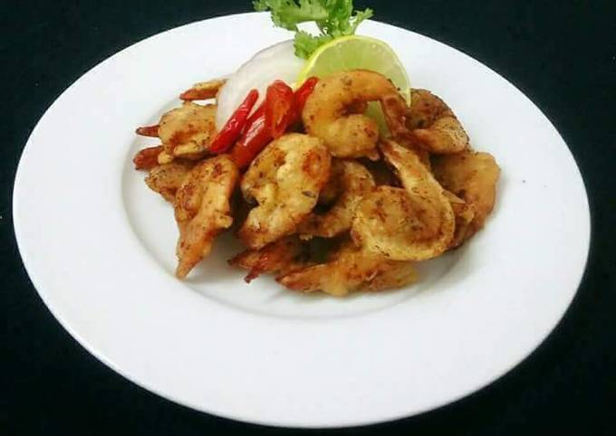 Batter Fried Prawns Recipe by Akum Raj Jamir - Cookpad