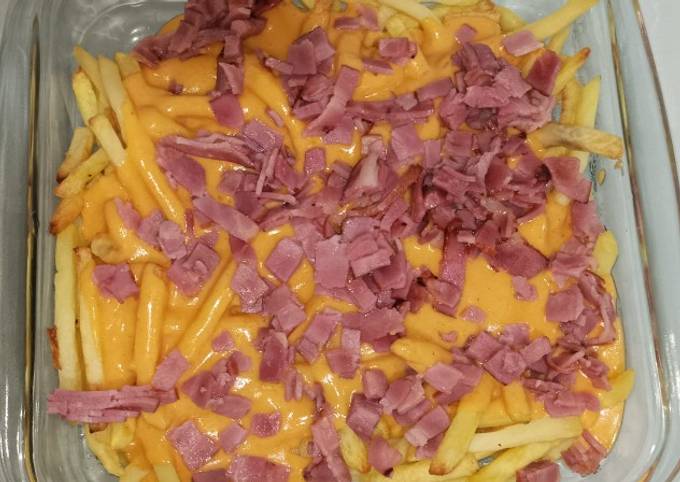 Patatas Fries Bacon Y Cheese Del Mcdonalds 🍟🧀🥓 Receta De Monica Cookpad
