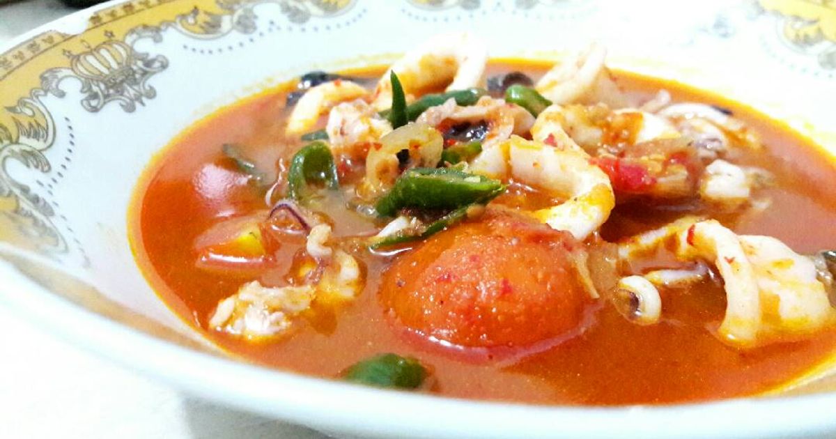 Resep Cumi Masam Mameh (Asam Manis) oleh Ummi Queena - Cookpad