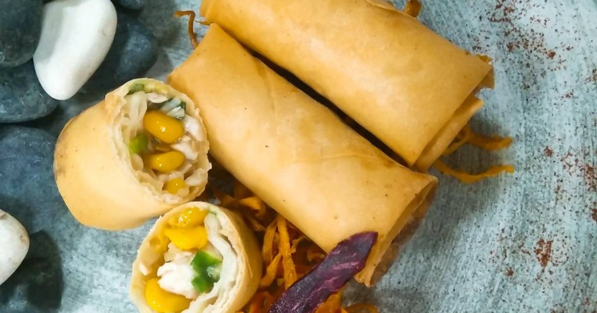 Resep Lumpia Ayam jagung manis oleh JURU MASAK KAKI LIMA - Cookpad