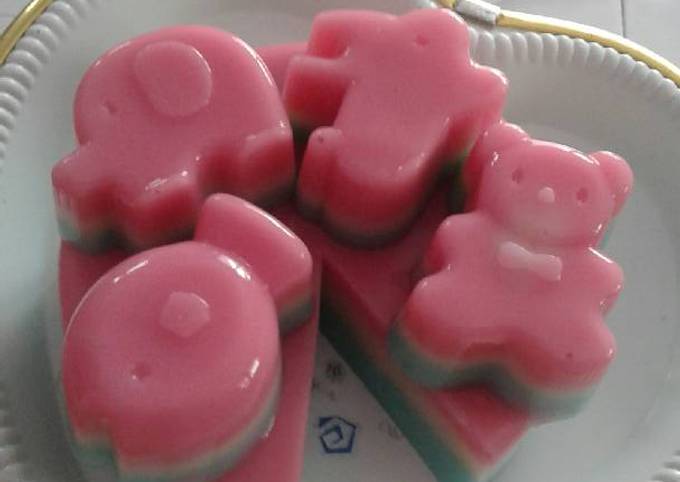 Resep Pudding Pastel Colors with white chocolate oleh Rosalinda ...