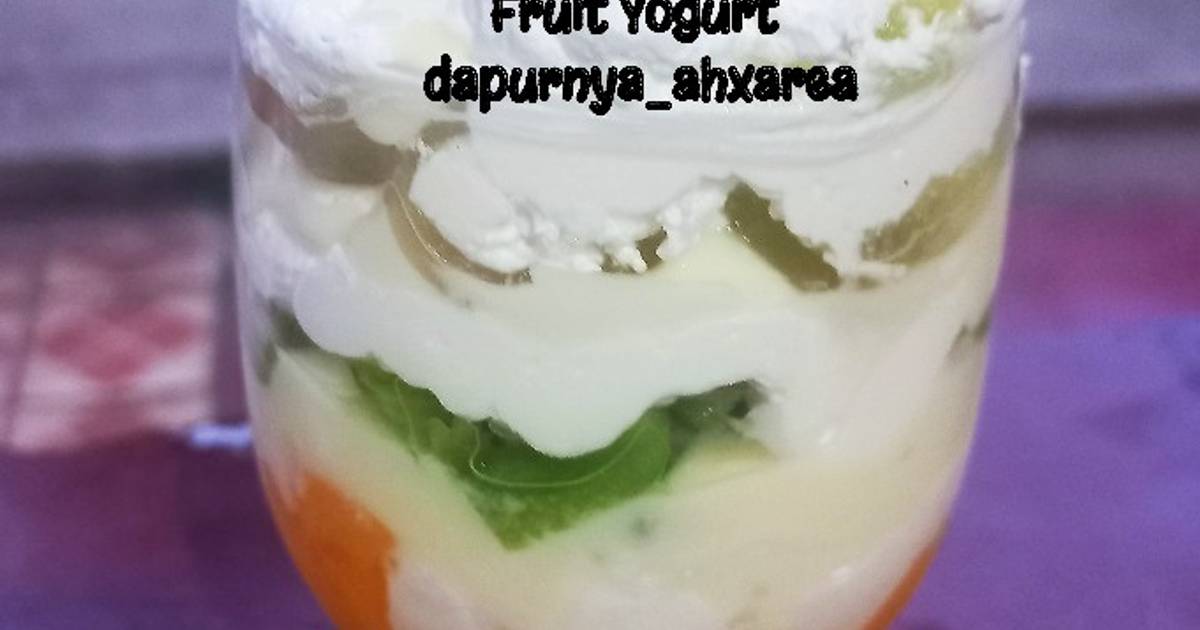 Resep Fruit Yogurt & Cream oleh trinity alexandrea - Cookpad